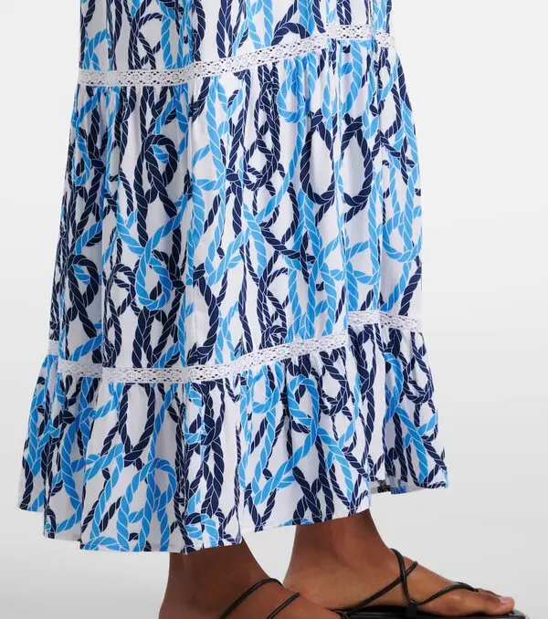Melissa Odabash Eclipse Printed Midi Dress