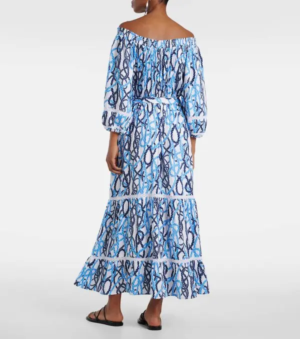 Melissa Odabash Eclipse Printed Midi Dress