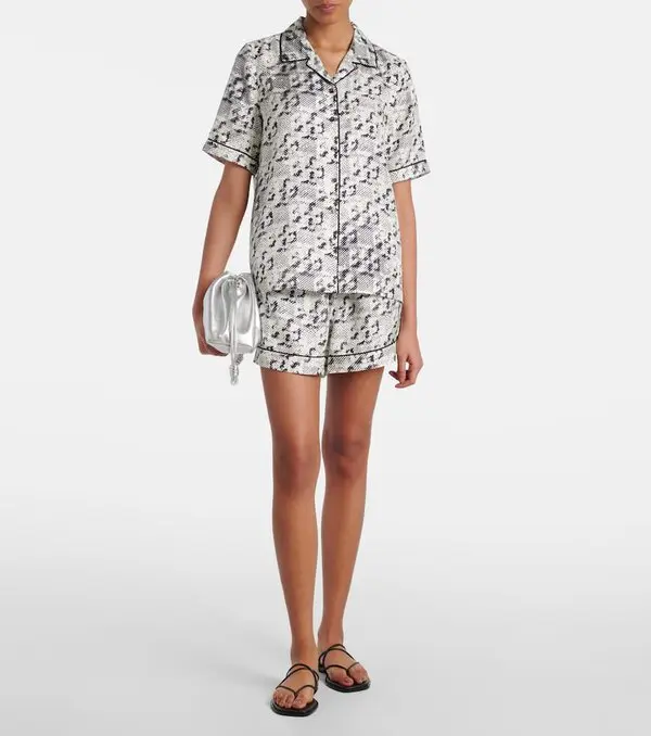 Tory Burch Printed Silk Shirt - Multicoloured