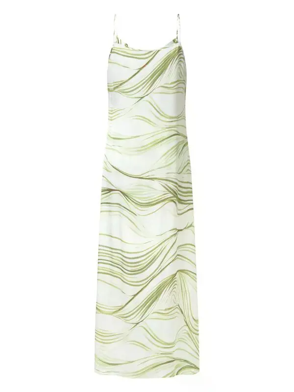 Peserico Abstract-pattern Midi Dress