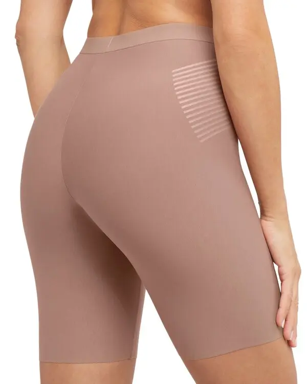 Spanx Spanxshape Mid Thigh Shorts - Cafe Au Lait