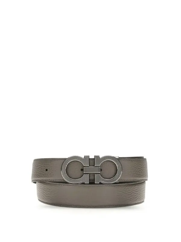FERRAGAMO Gancini Belt - Grey