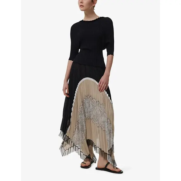 LEEM Batwing Ribbed Knitted Top