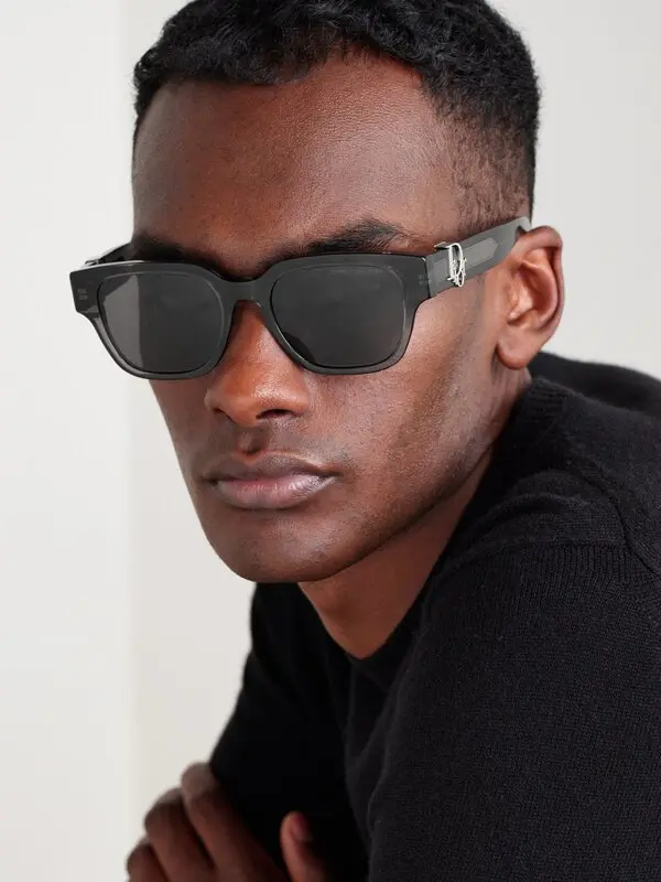 Dior Square Frame Acetate Sunglasses - Black