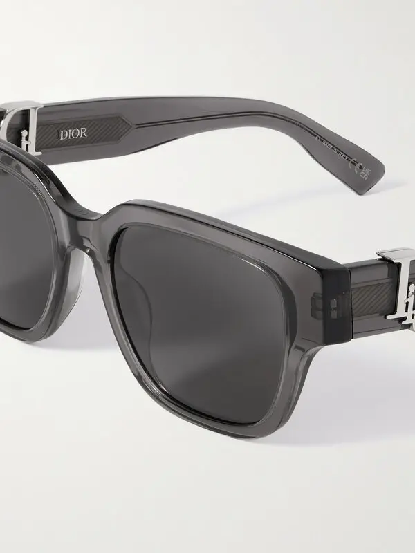 Dior Square Frame Acetate Sunglasses - Black