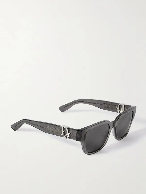 Dior Square Frame Acetate Sunglasses - Black