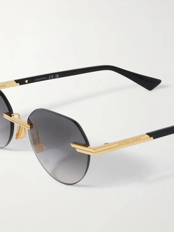 Bottega Veneta Rimless Round-frame Sunglasses