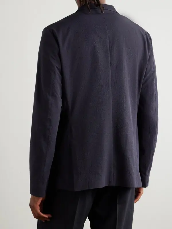 Herno Tailored Seersucker Blazer