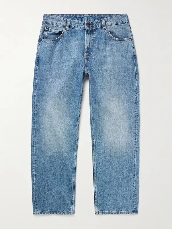 CORRIDOR Straight-leg Organic Denim Jeans - Blue