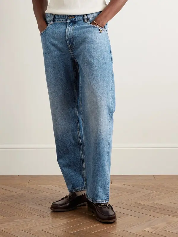 CORRIDOR Straight-leg Organic Jeans - Blue