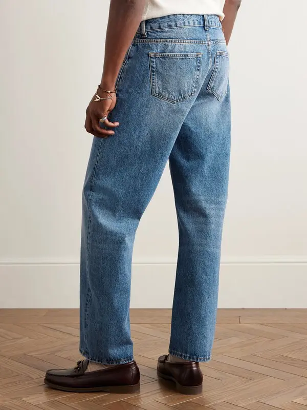 CORRIDOR Straight-leg Organic Jeans - Blue