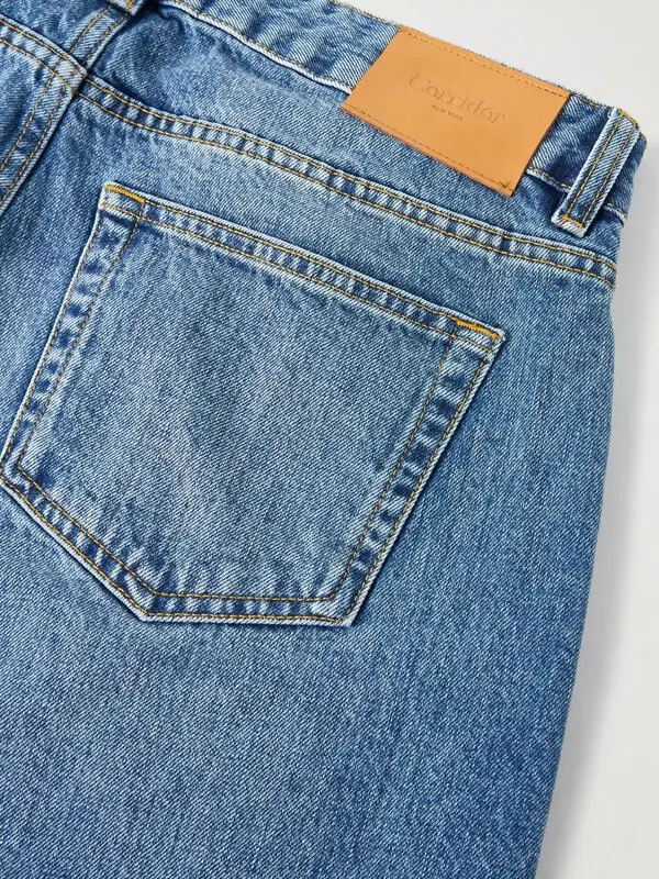 CORRIDOR Straight-leg Organic Jeans - Blue
