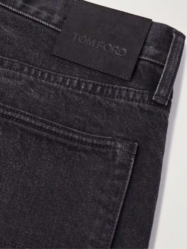 TOM FORD Slim-fit Distressed Selvedge Jeans
