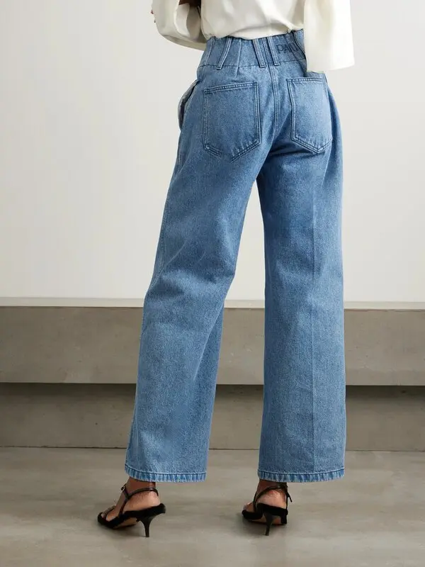 PATOU High-rise Wide-leg Jeans