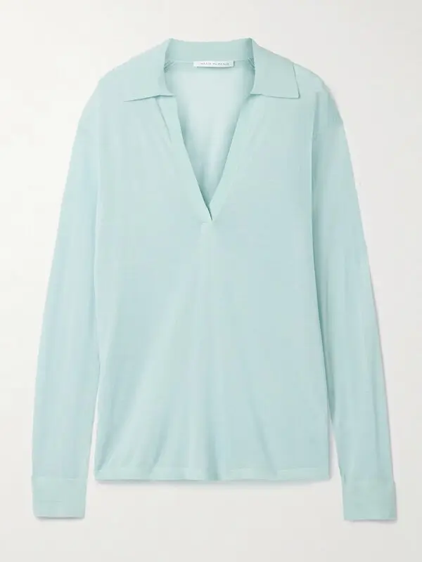 Maria Mcmanus Cashmere Polo Top