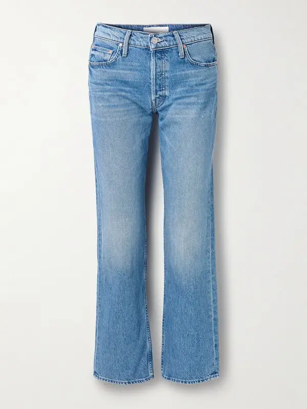 MOTHER The Smarty Mid-rise Slim-leg Jeans