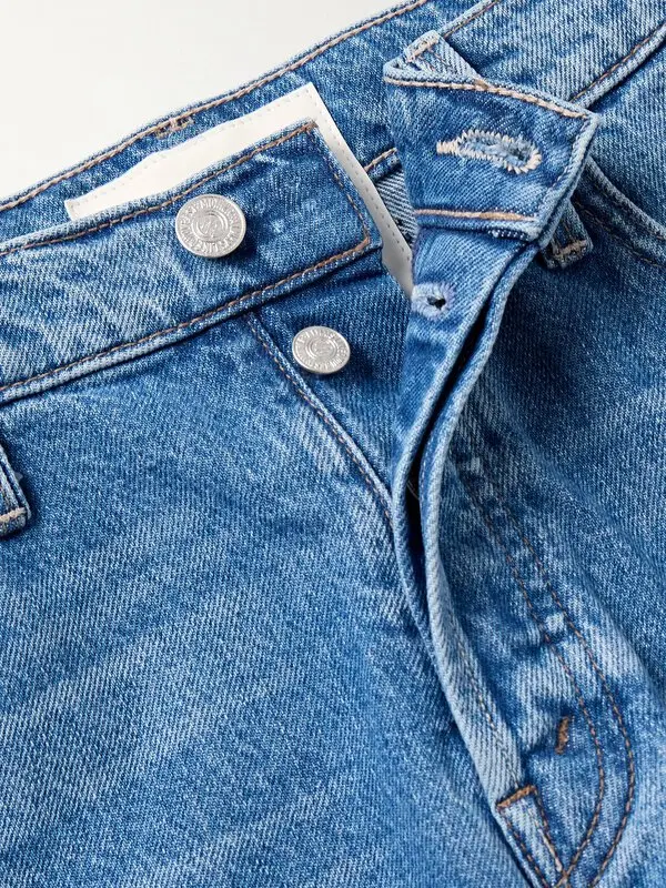 MOTHER The Smarty Mid-rise Slim-leg Jeans