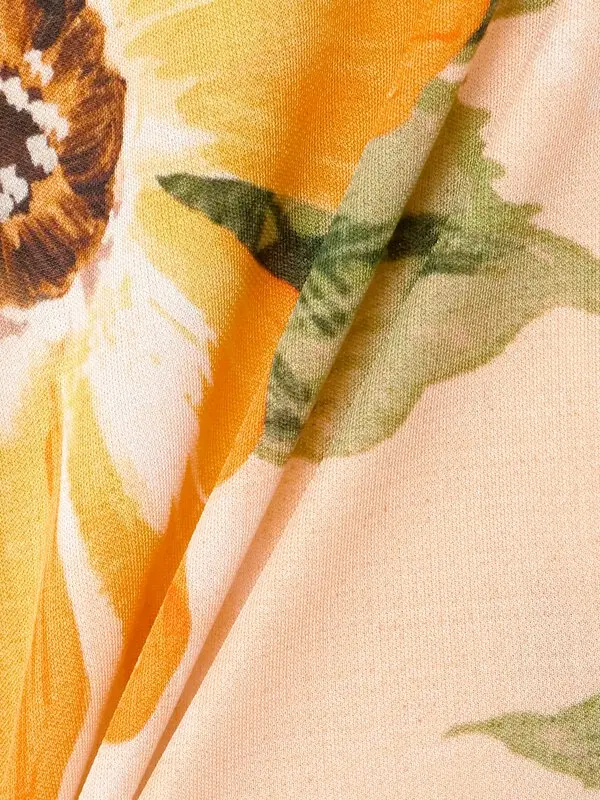 Acne Studios Floral-print Jersey Midi Shirt Dress