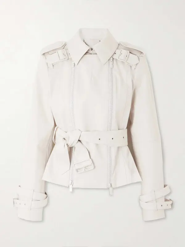 Burberry Belted Cotton-canvas Jacket