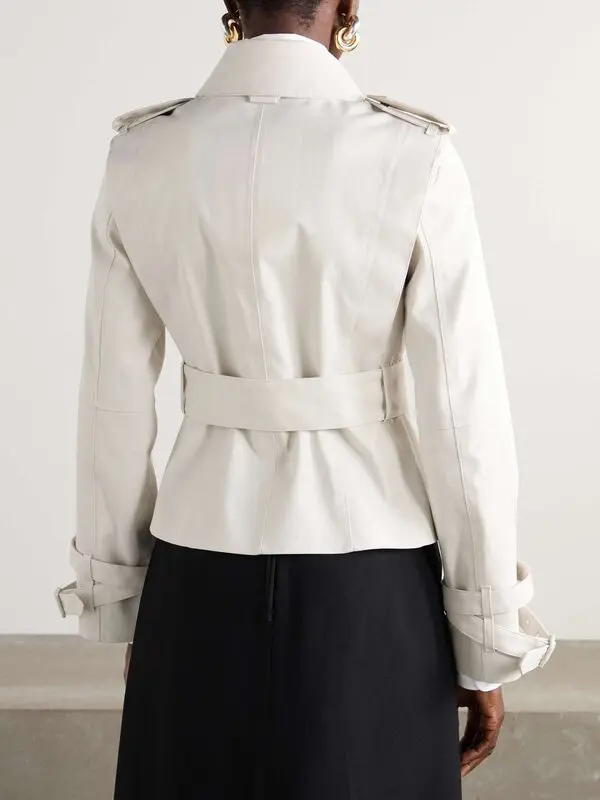 Burberry Belted Cotton-canvas Jacket