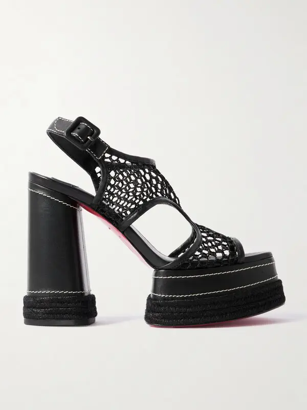 CHRISTIAN LOUBOUTIN Almeja 130 Platform Sandals - Black