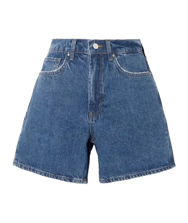 ANINE BING Kat Organic Denim Shorts