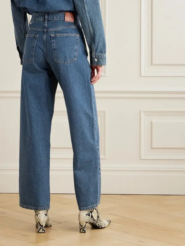 ANINE BING Manon Mid-rise Wide-leg Jeans