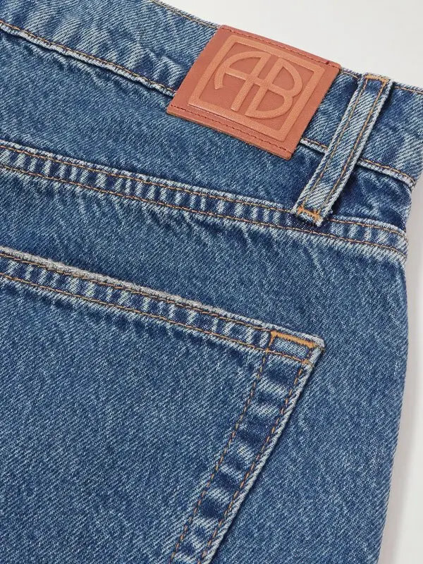 ANINE BING Manon Mid-rise Wide-leg Jeans