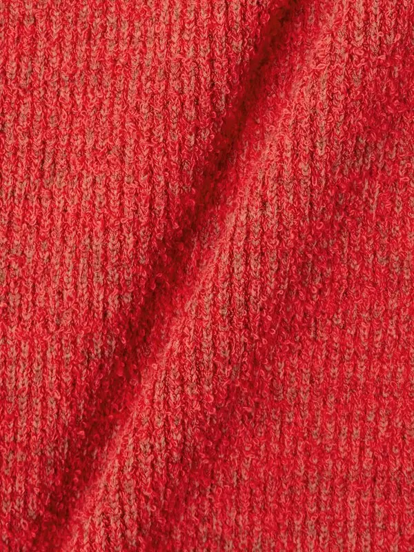 Magda Butrym Cotton Crochet-trimmed Ribbed-knit Mini Dress