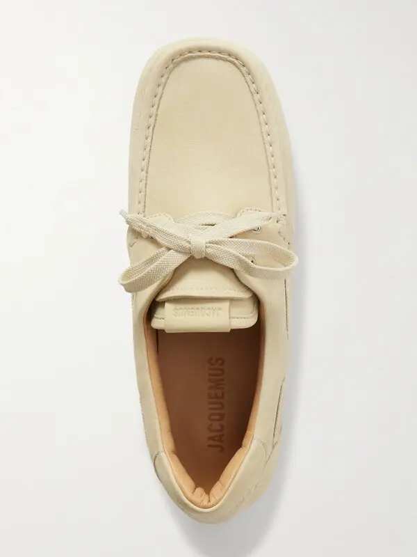 Jacquemus Batto Nubuck Loafers - Neutrals