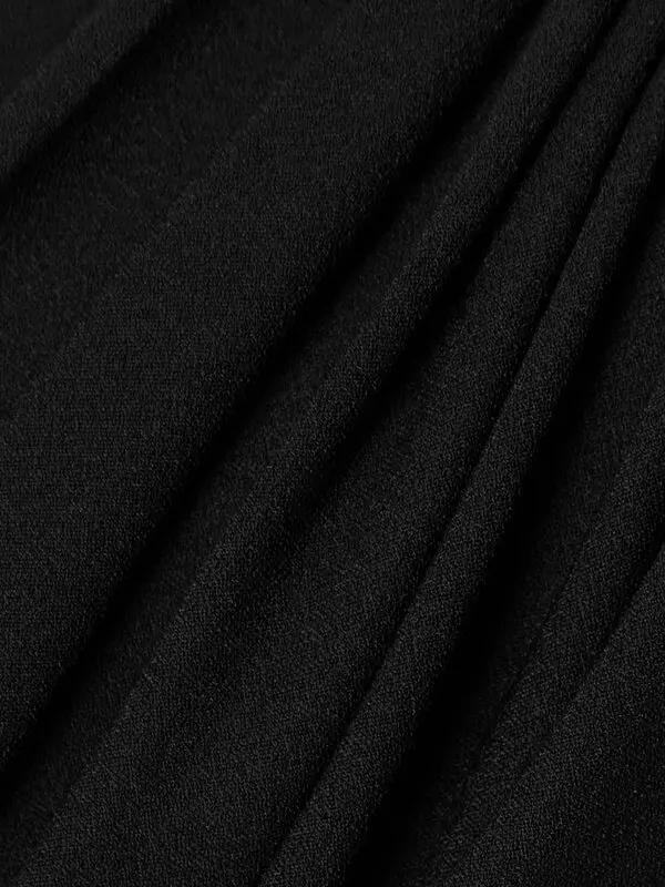 Rick Owens Sahara Asymmetric Paneled Gathered Jersey Gown - Black