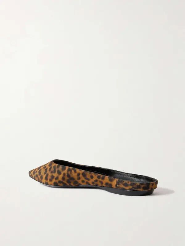 Saint Laurent Lido Leopard-print Slippers - Leopard Print