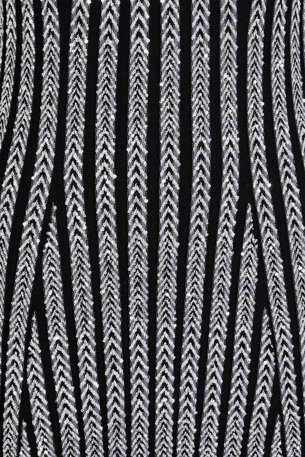 Missoni Sequin-embellished Ribbed-knit Turtleneck Midi Dress