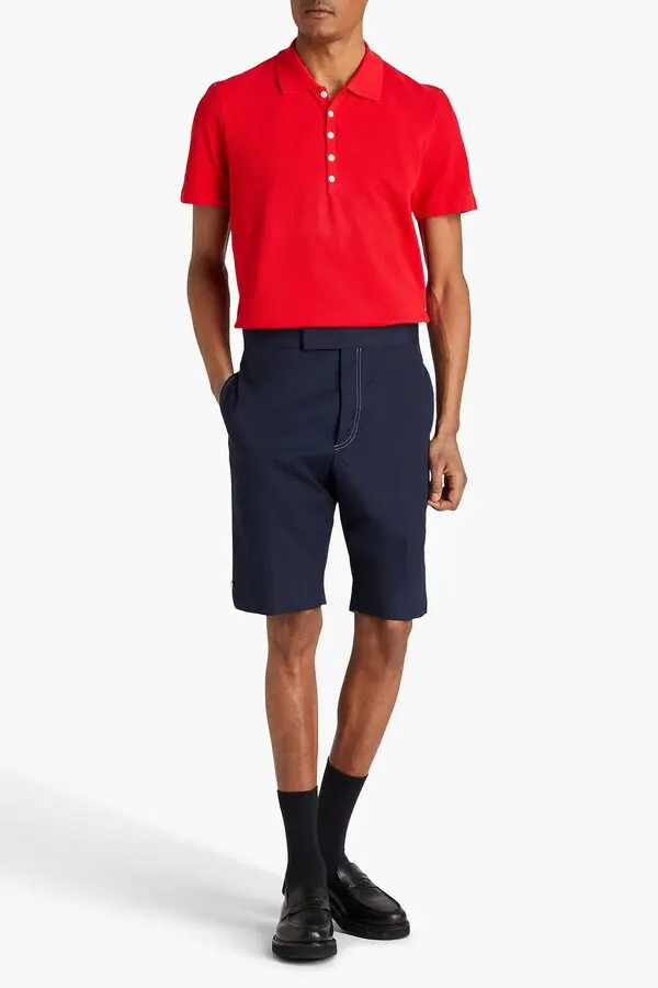 Thom Browne Woven Shorts - Navy