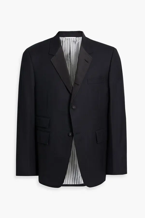 Thom Browne Wooltwill Blazer - Black