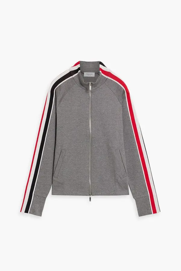 Thom Browne Striped Cotton-jersey Track Jacket