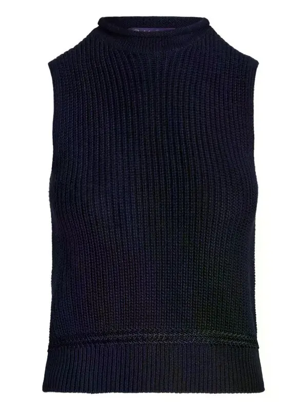 Ralph Lauren Ribbed-knit Top - Blue