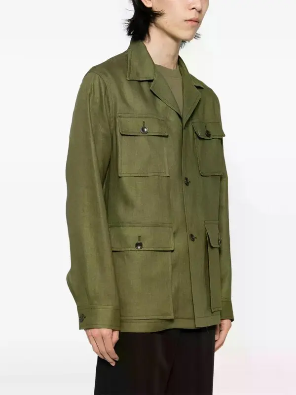 Tagliatore Linen Shirt Jacket