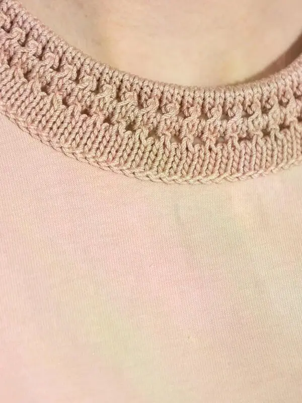 Moncler Crochet-detail Cotton T-shirt