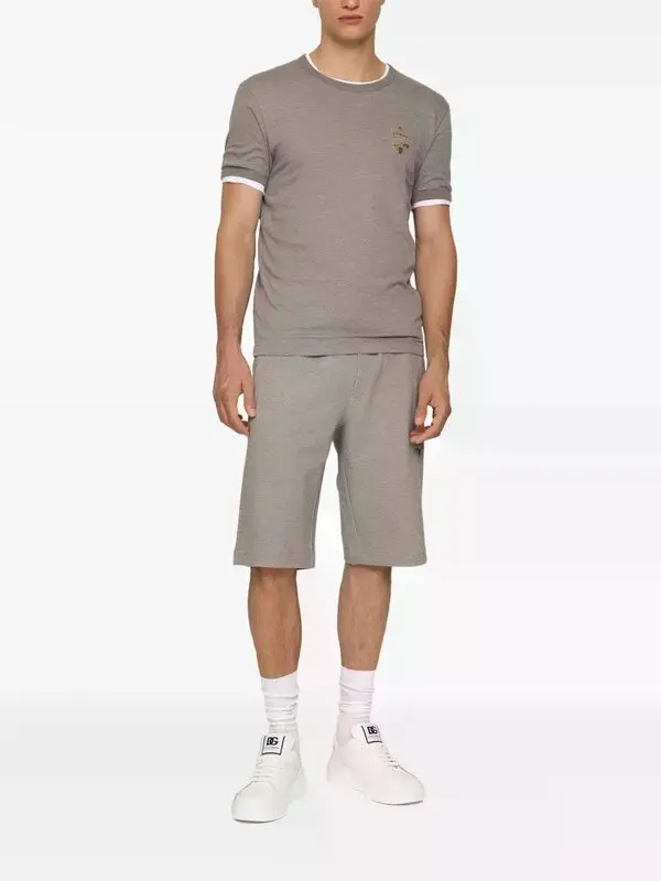 Dolce & Gabbana Cotton-blend Shorts - Grey