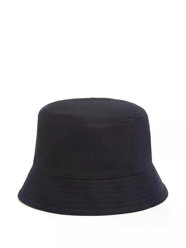 Marni Gabardine Bucket Hat With Trunkaroo Patch - Blue