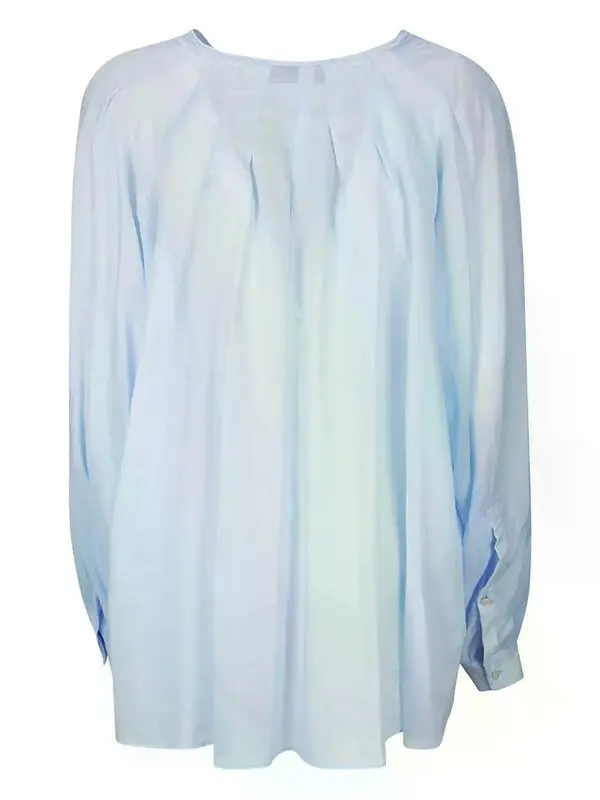 THELATEST Collarless Shirt - Blue
