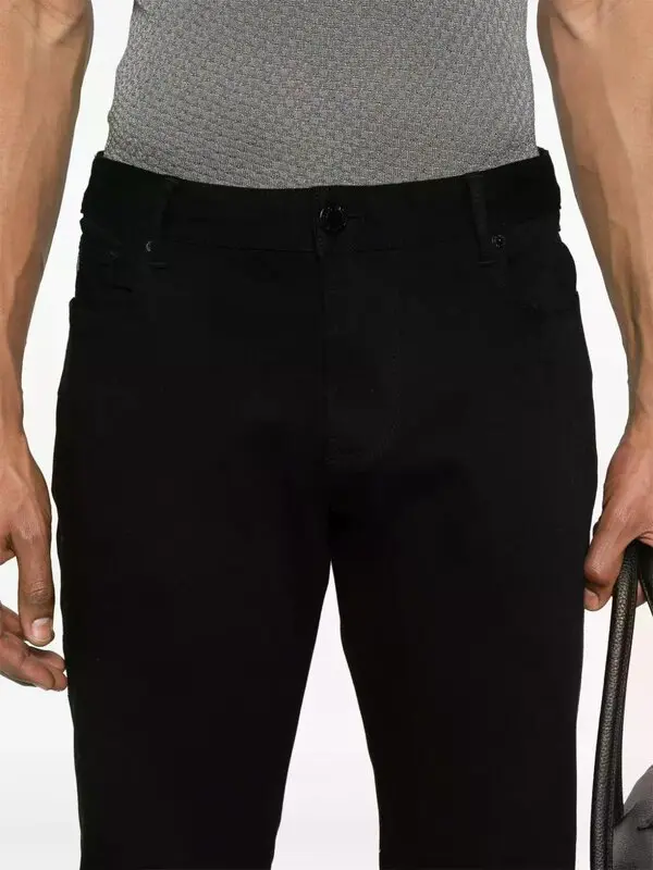 Emporio Armani Skinny Trousers - Black