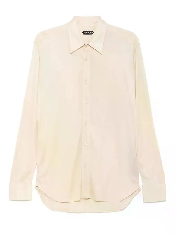 TOM FORD Sheer Silk Shirt - Neutrals