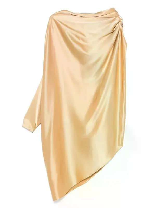 Stephane Rolland Asymmetric Mini Dress In Yellow - 69% Off | Editorialist