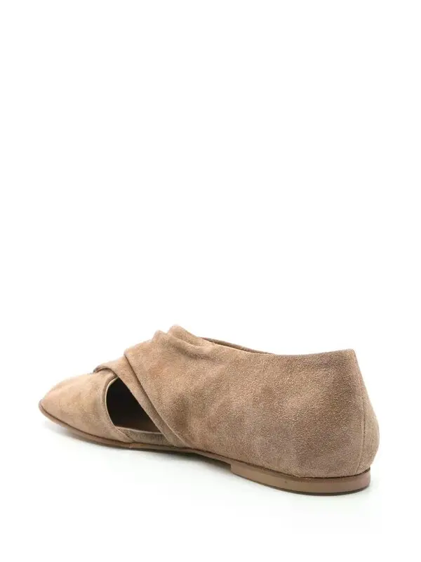 Elena Iachi Suede Ballet Flats