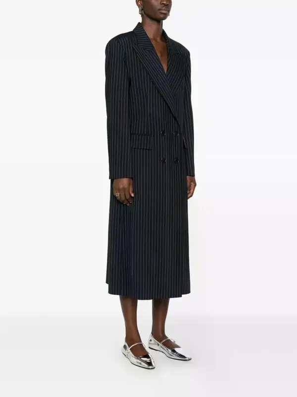 P.a.r.o.s.h Pinstriped Double-breasted Coat