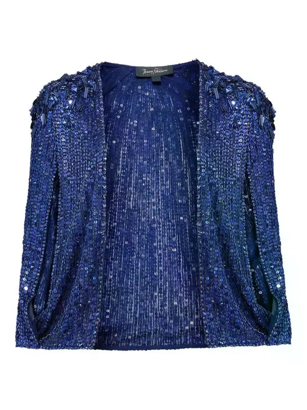 Jenny Packham Mina Sequined Jacket - Blue