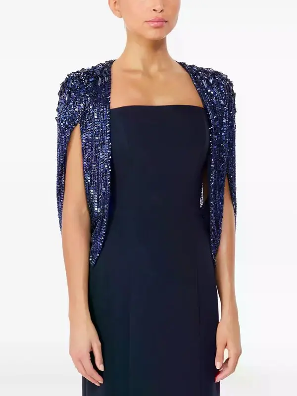 Jenny Packham Mina Sequined Jacket - Blue