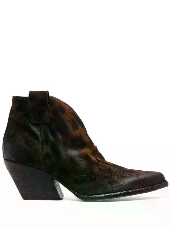 Elena Iachi Leopard-print Ankle Boots